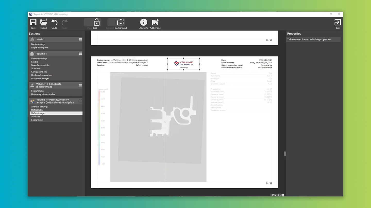 Reporting - VGSTUDIO MAX - Products
